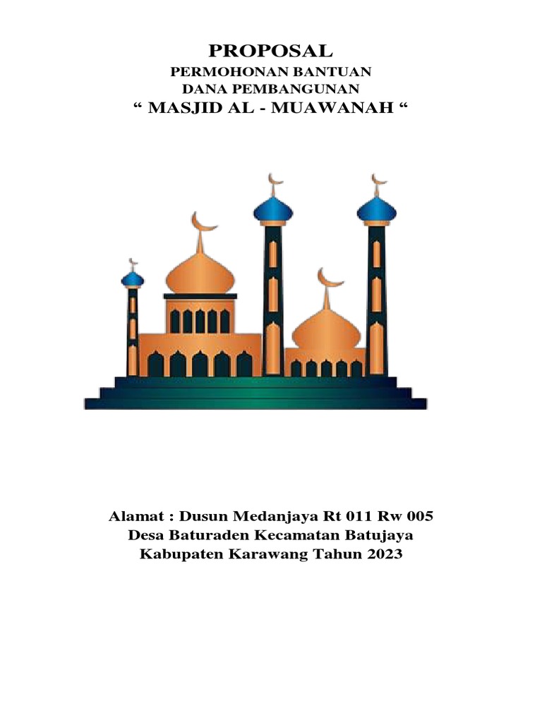 Proposal Masjid Al - Muawanah | PDF
