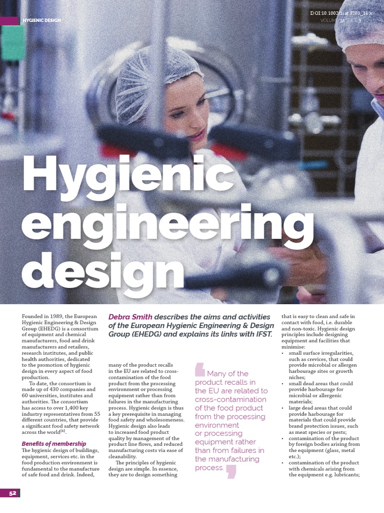 Food Sci and Tech - 2019 - Hygienic Engineering Design | PDF | Hygiene ...