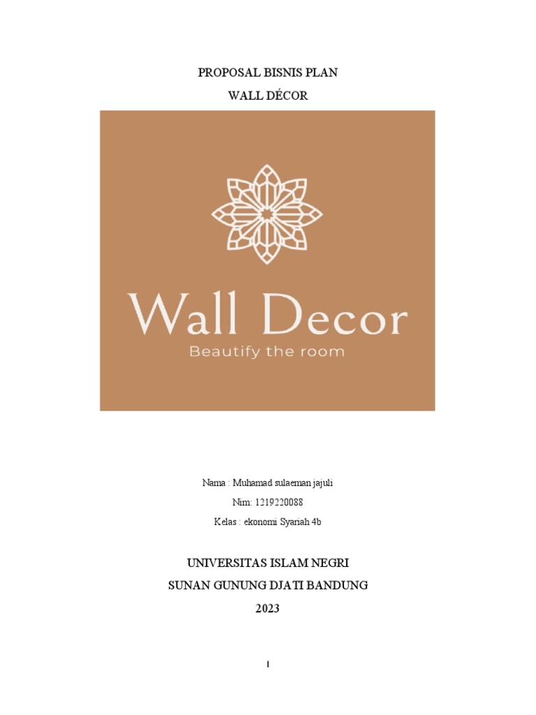 Proposal Bisnis Plan | PDF