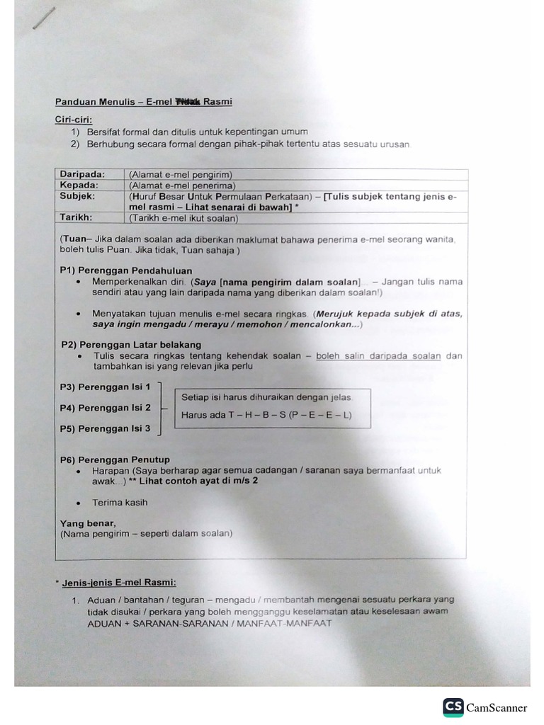 Panduan Menulis Emel | PDF