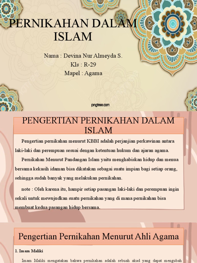 NEW-PPT PERNIKAHAN DALAM ISLAM, Devina | PDF