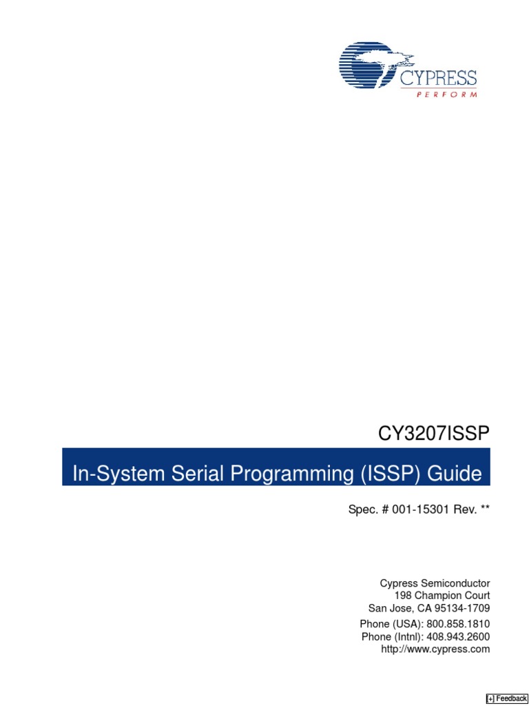 CY3207ISSP Guide | PDF | Command Line Interface | Electrical Connector
