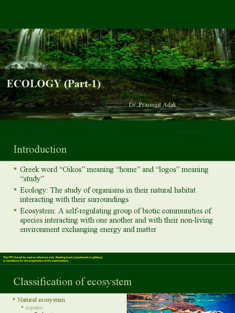 6 Ecology1 | PDF | Food Web | Ecosystem