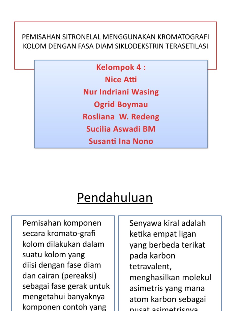 Kel 4 Kimia Pemisahan | PDF