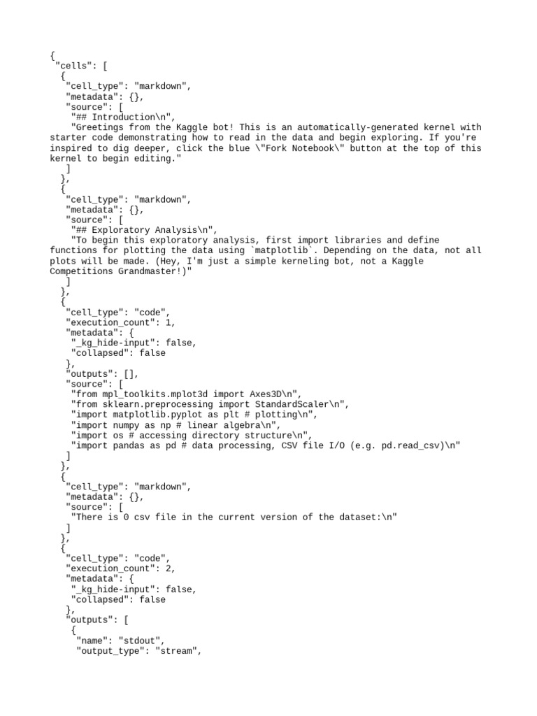 Kaggle Data Exploration Starter Code | PDF | Software | Computer Programming