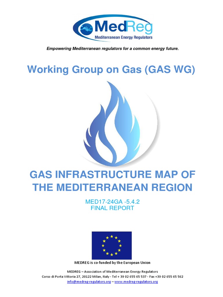 MEDREG Gas Infrastructure Map April 2018 | PDF | Liquefied Natural Gas ...
