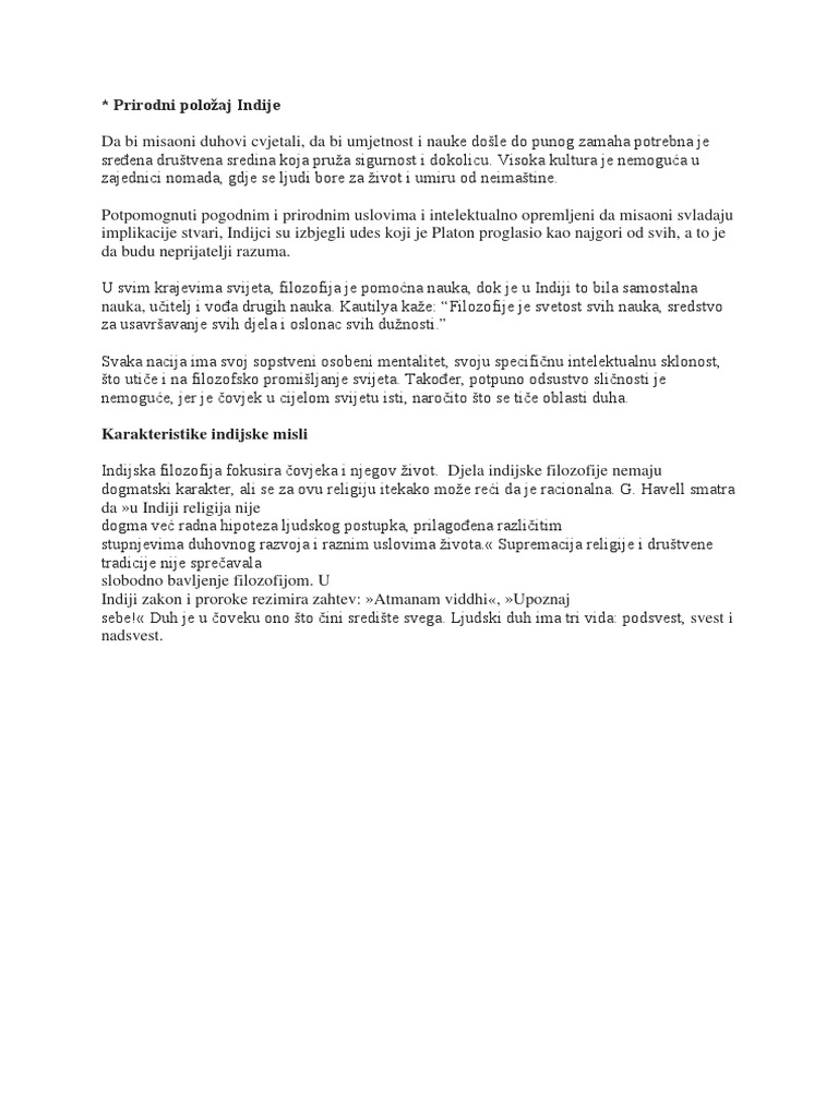 Prirodni Položaj Indije | PDF