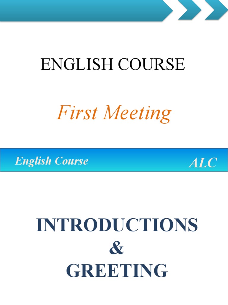 English Greetings & Introductions | PDF