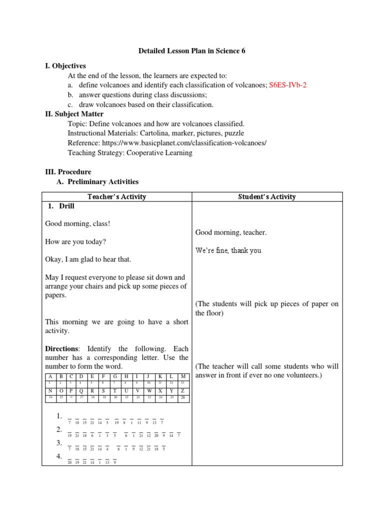 Detailed Lesson Plan-Science 6 | PDF