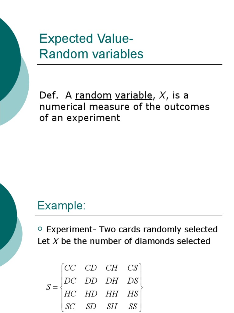Expected Valuenew | PDF | Expected Value | Probability