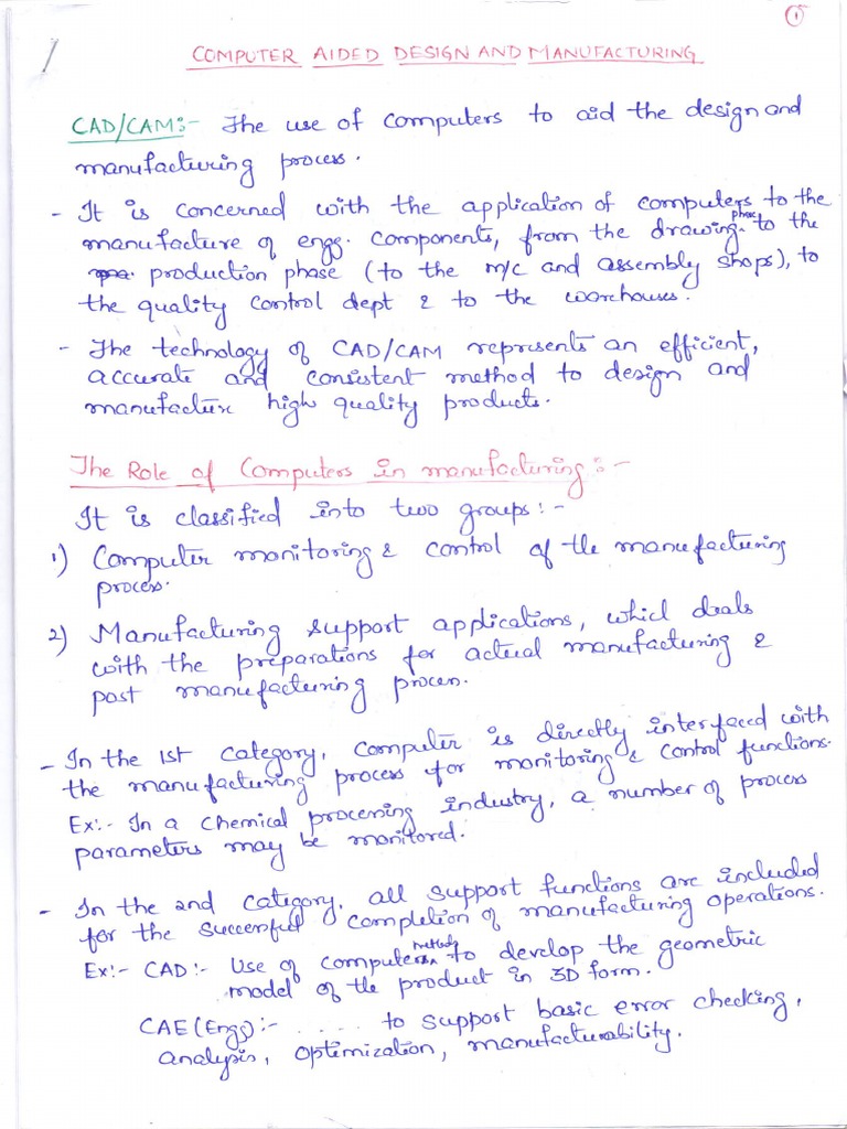 Cad Notes Pdf