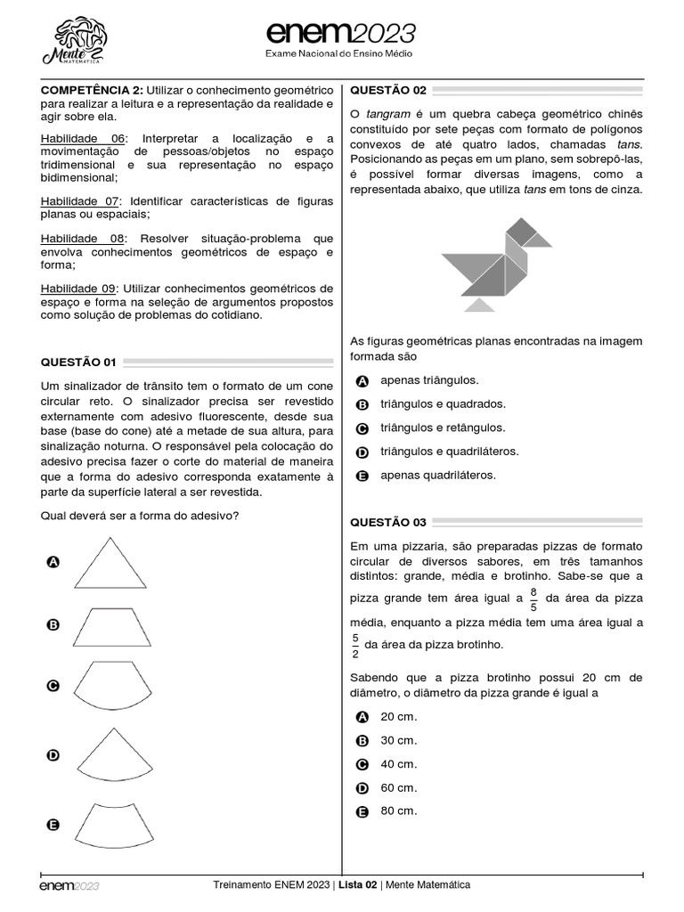 TE 2023 - Lista 2 | PDF