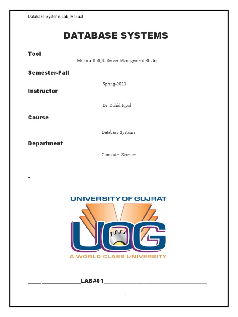 DB Lab Manual | PDF | Relational Database | Sql
