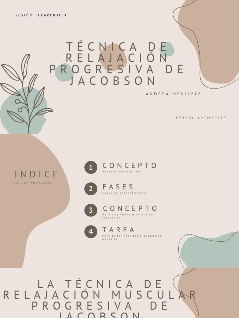 Técnica de Relajación Progresiva de Jacobson | PDF | Músculo
