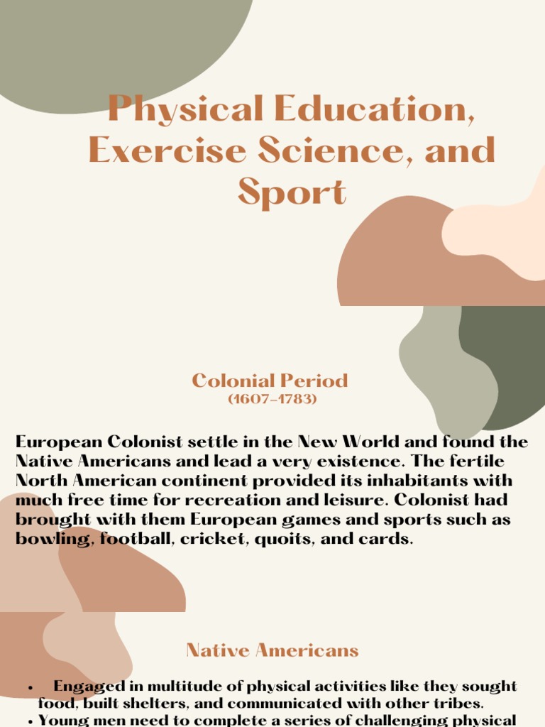 Physical Education, Exercise Science, and Sport | Download Free PDF ...