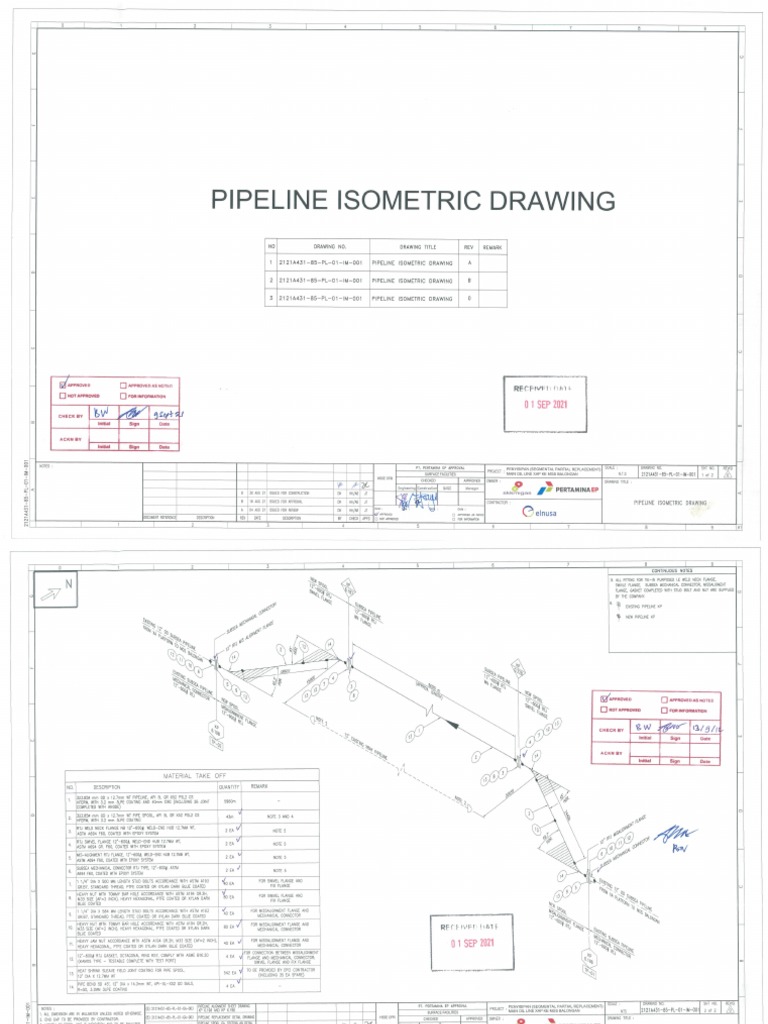Rev. 0 - 2121A431-85-PL-01-IM-001 - Pipeline Isometric Drawing | PDF Rev. 0 - 2121A431-85-PL-01-IM-001 - Pipeline Isometric Drawing | PDF