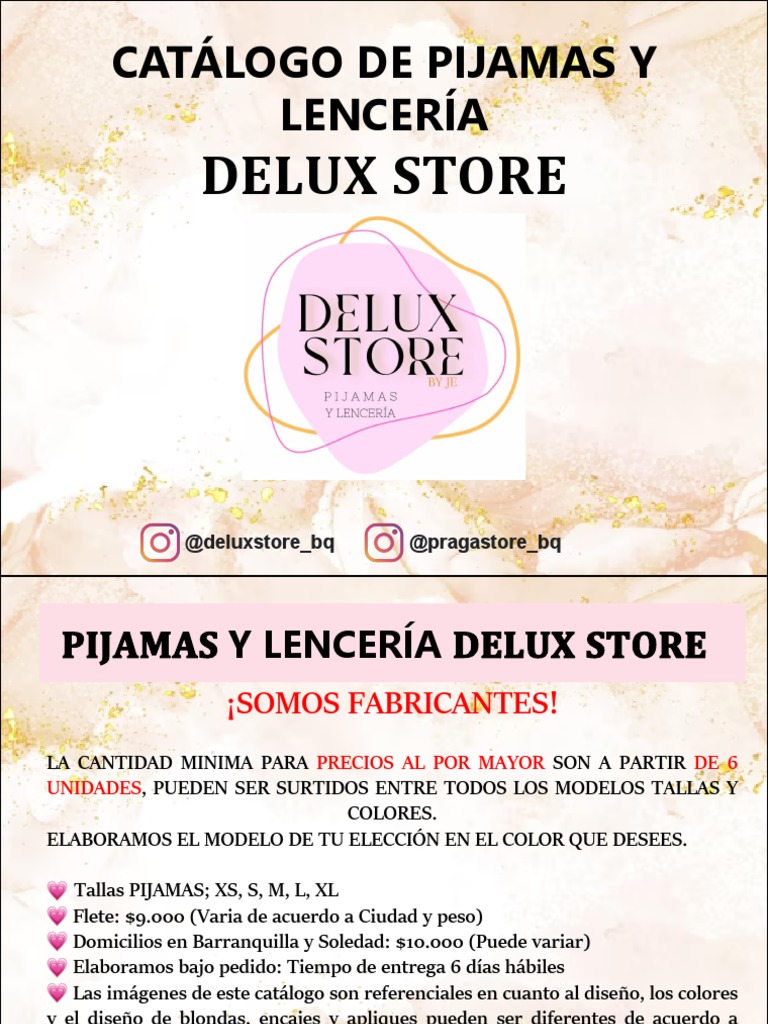 Catálogo Con Precios DELUX STORE | PDF