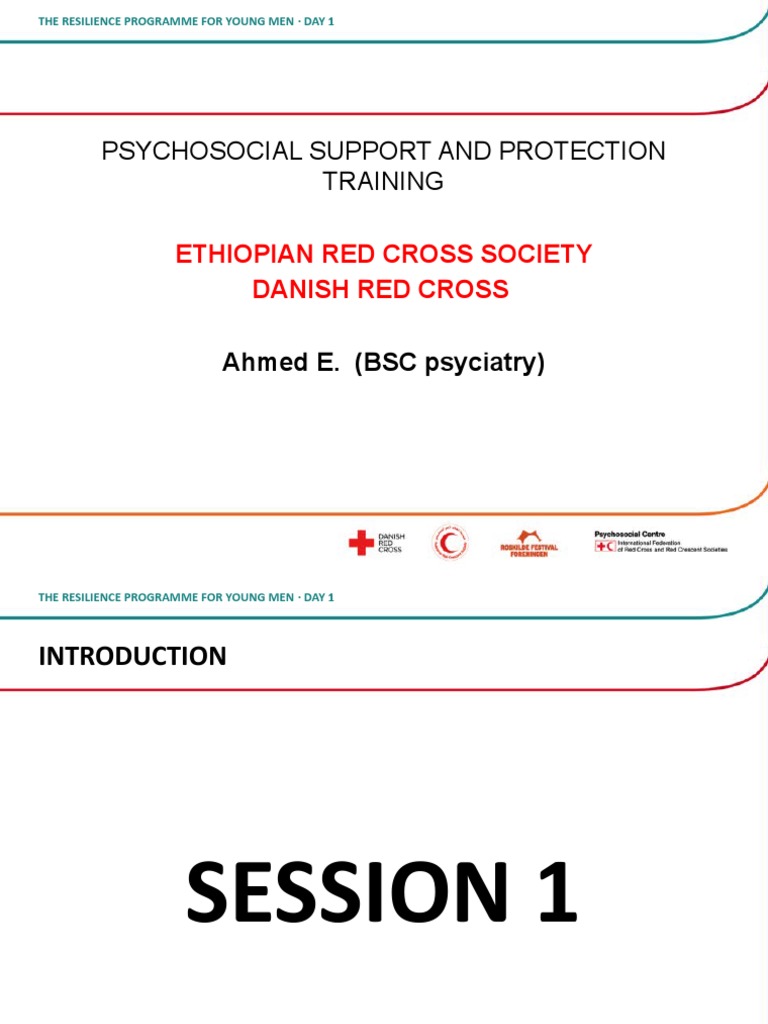 Psychosocial Support and Protection Training: Ethiopian Red Cross Society Danish Red Cross | PDF ...