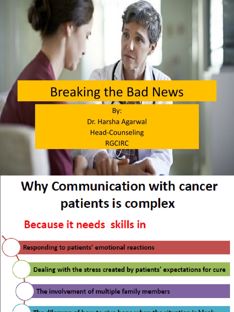 Breaking The Bad News Pdf
