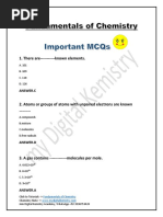 Chemistry MCQ Questions and Answers PDF | PDF | Acid | Mole (Unit)