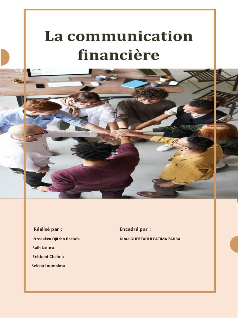 La Communication Financière Version Final | PDF | Business | Actionnaire