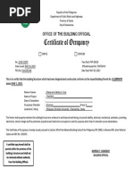 Certificate of Occupancy Template Philippines | PDF | Justice | Crime ...