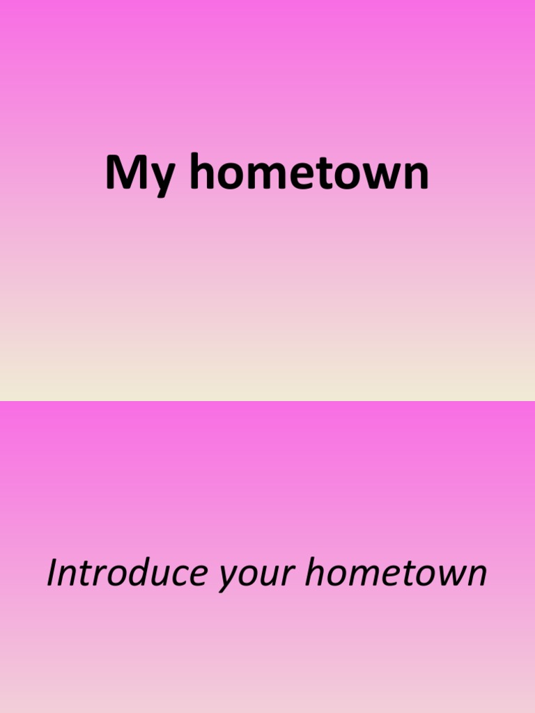My Hometown | PDF