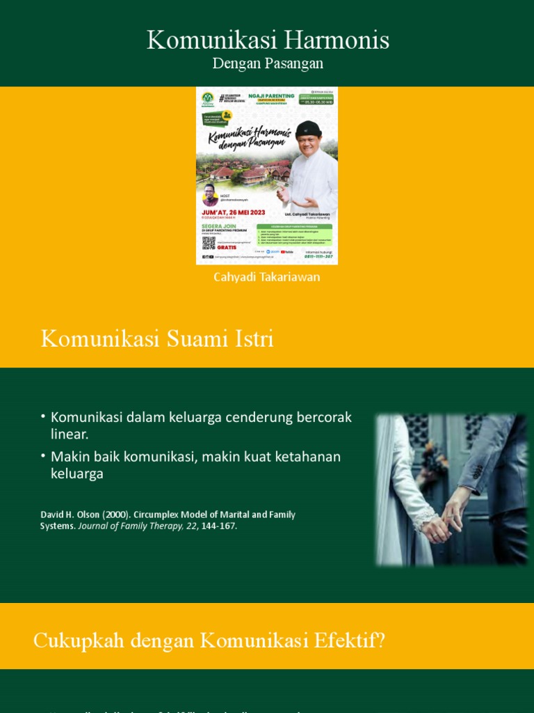 Komunikasi Harmonis Dengan Pasangan 2023 | PDF