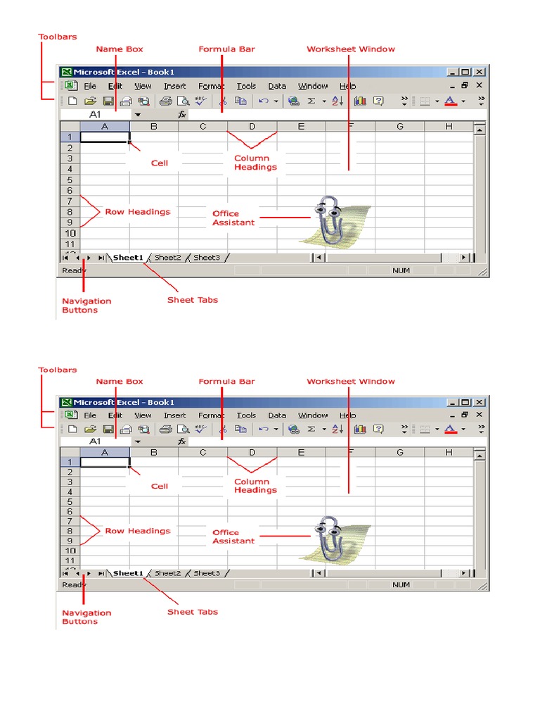 Parts of excel | PDF
