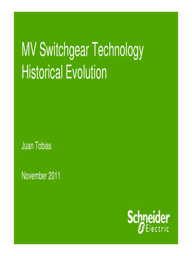 MV Switchgear Historical Evolution | PDF | Components | Electrical ...