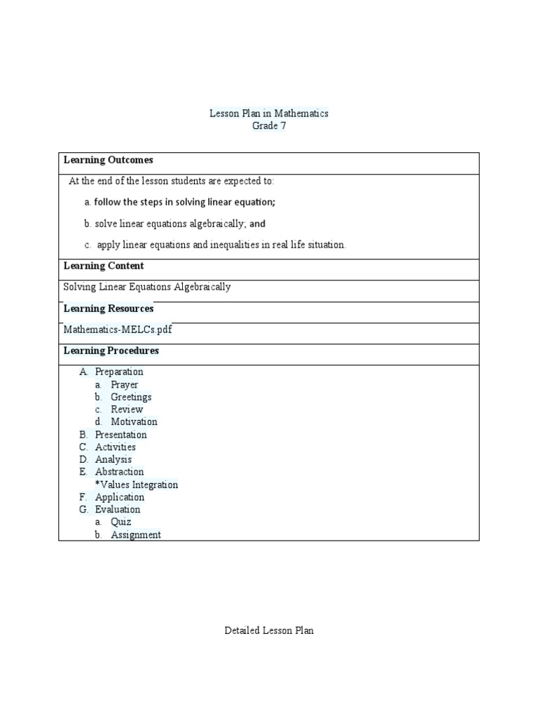 FS2 Learning Episode 10 | PDF | Equations | System Of Linear Equations