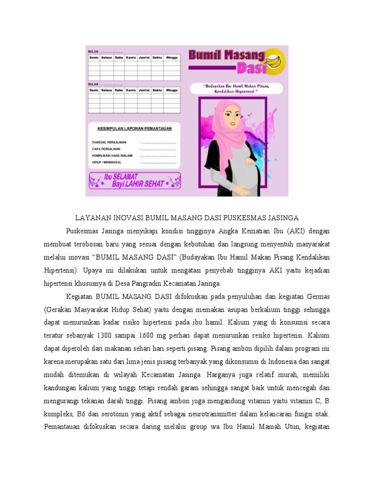 Bumil Masang Dasi 1 | PDF | Kesehatan Holistik | Gaya Hidup