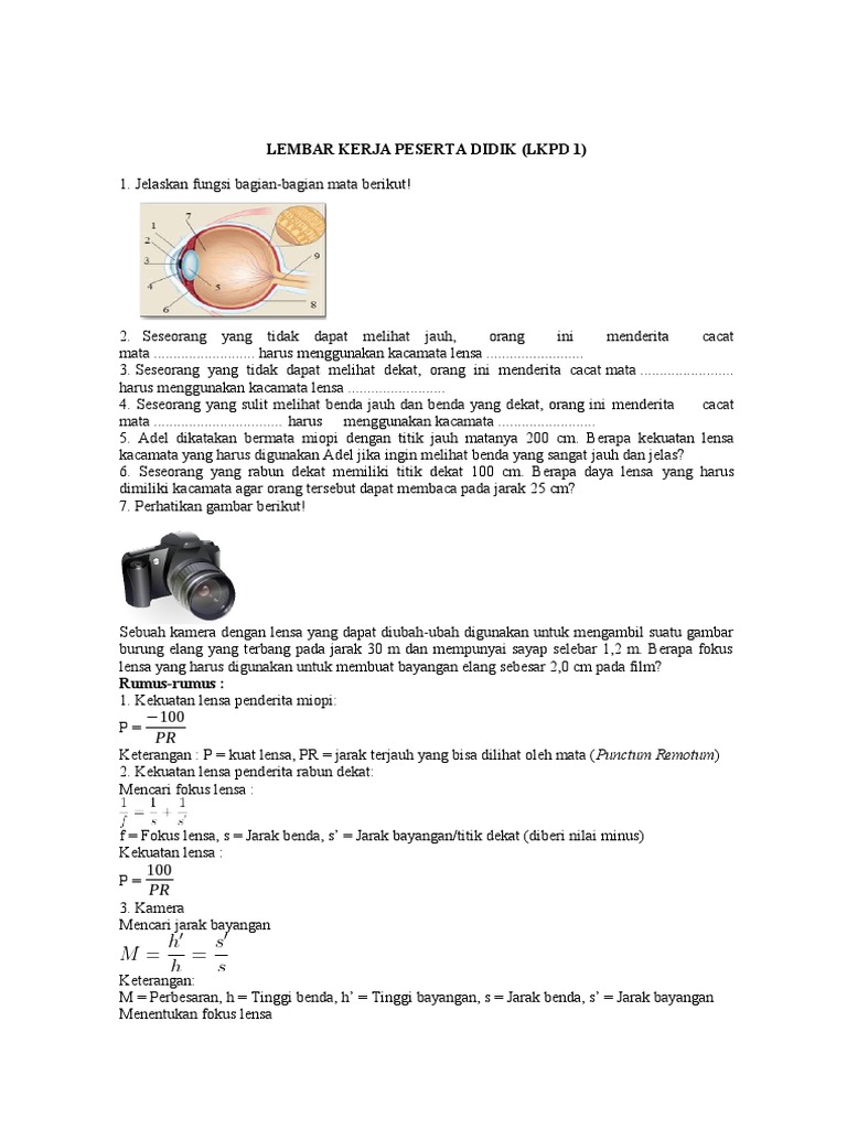 LKPD Alat Optik | PDF