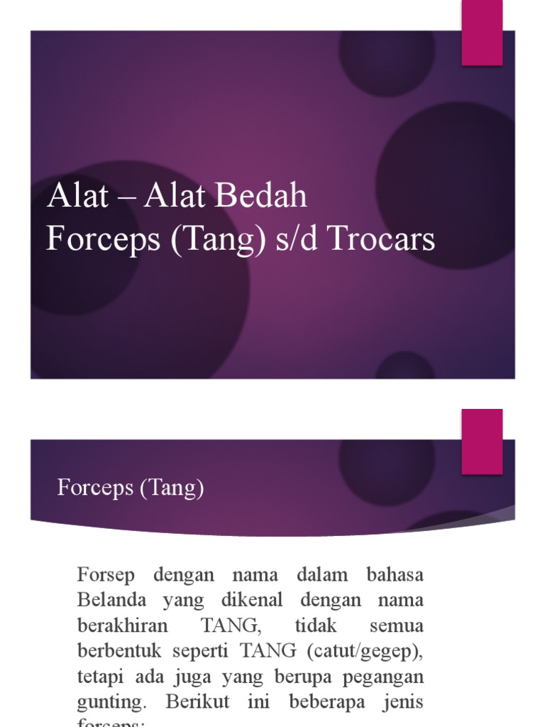 Jenis-Jenis Forceps dalam Bedah | PDF