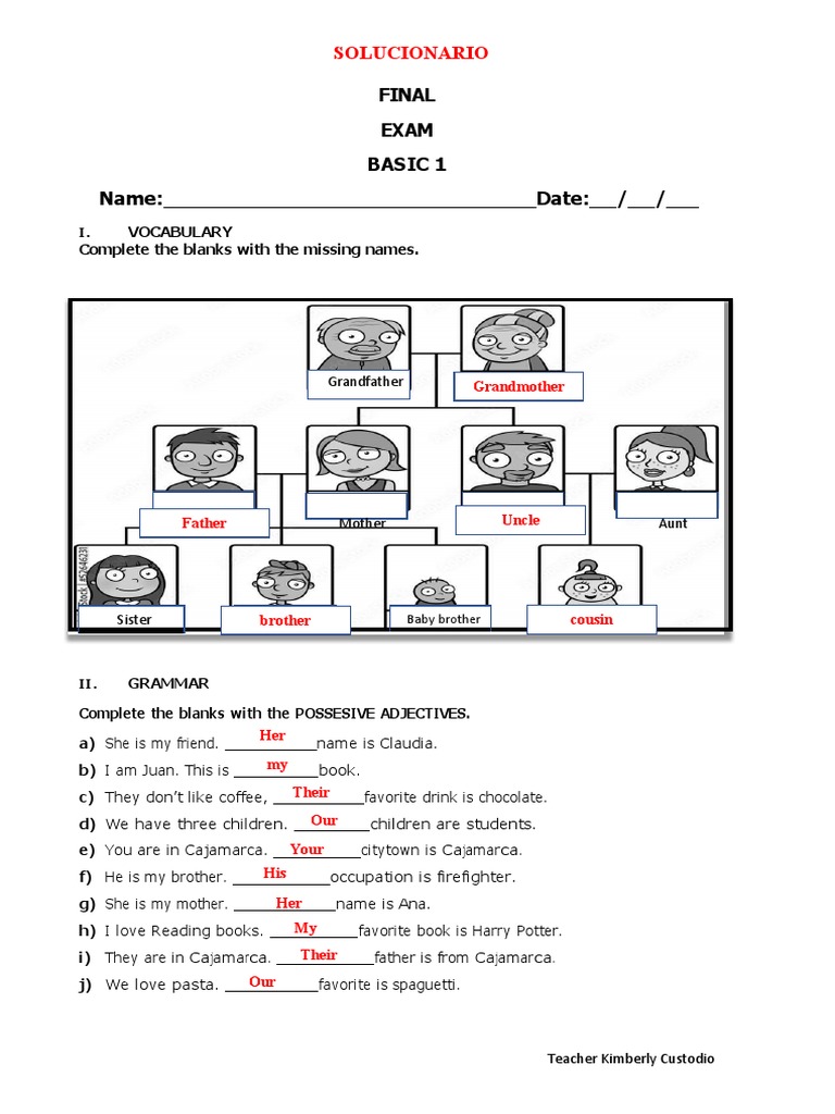 Basic 1 Final Exam Solutions Guide | PDF