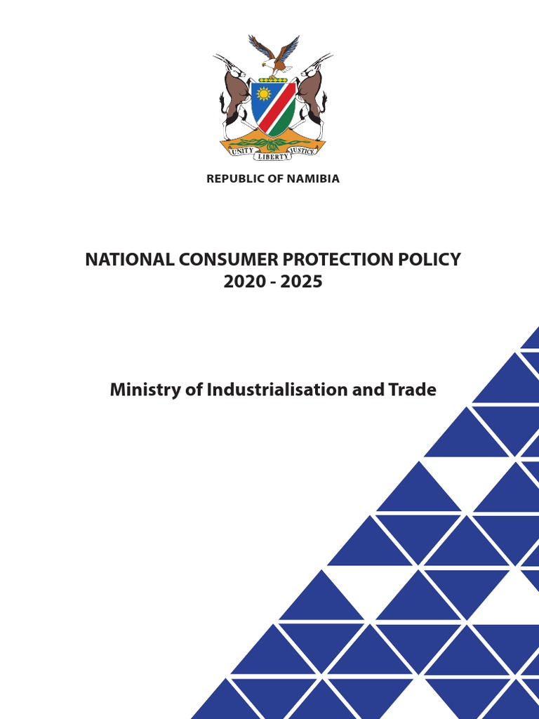 Min of Industrialisation National Consumer Protection Policy | PDF ...