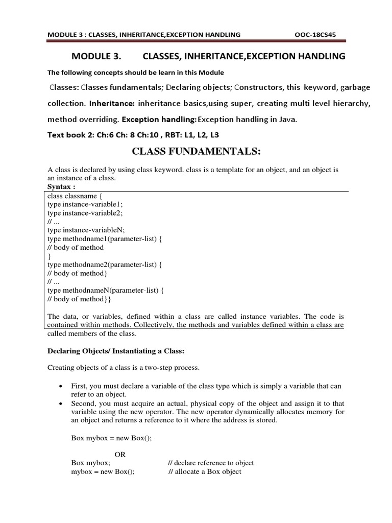 Module 3 Ooc | PDF | Programming | Constructor (Object Oriented Programming)