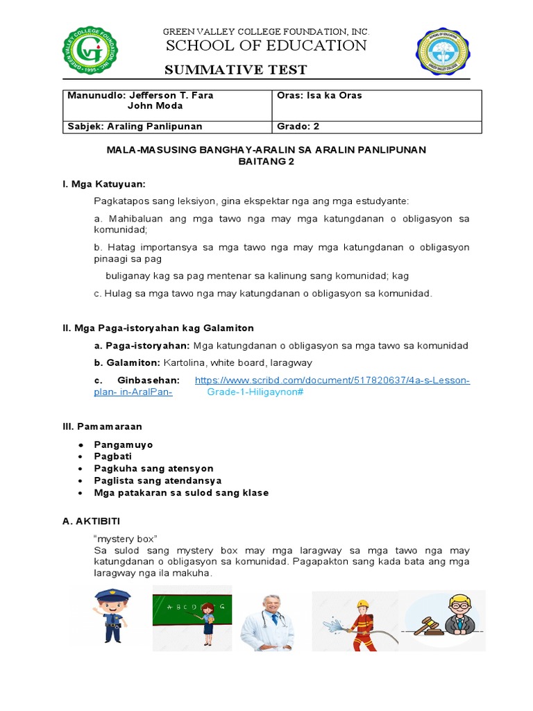 Educ 229 Lesson Plan | PDF