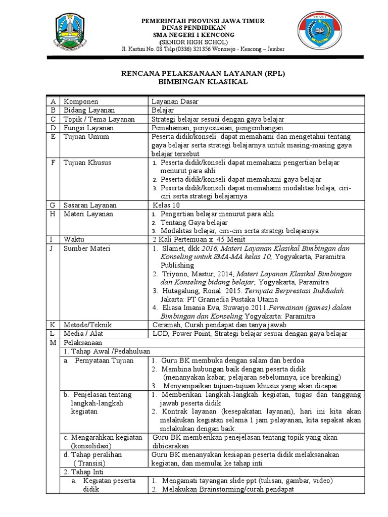 RPL STRATEGI BELAJAR SESUAI GAYA BELAJAR (Ganjil) | PDF | Karier ...