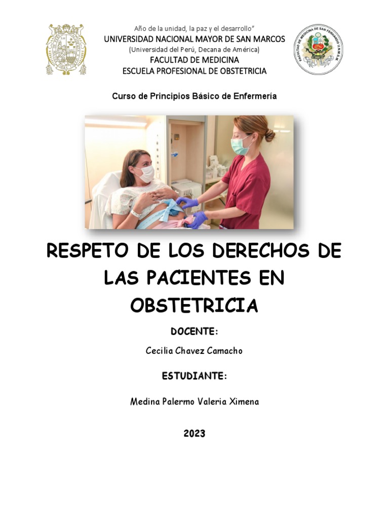 Pbe. Derechos de La Paciente. Valeria Ximena Medina Palermo | PDF ...