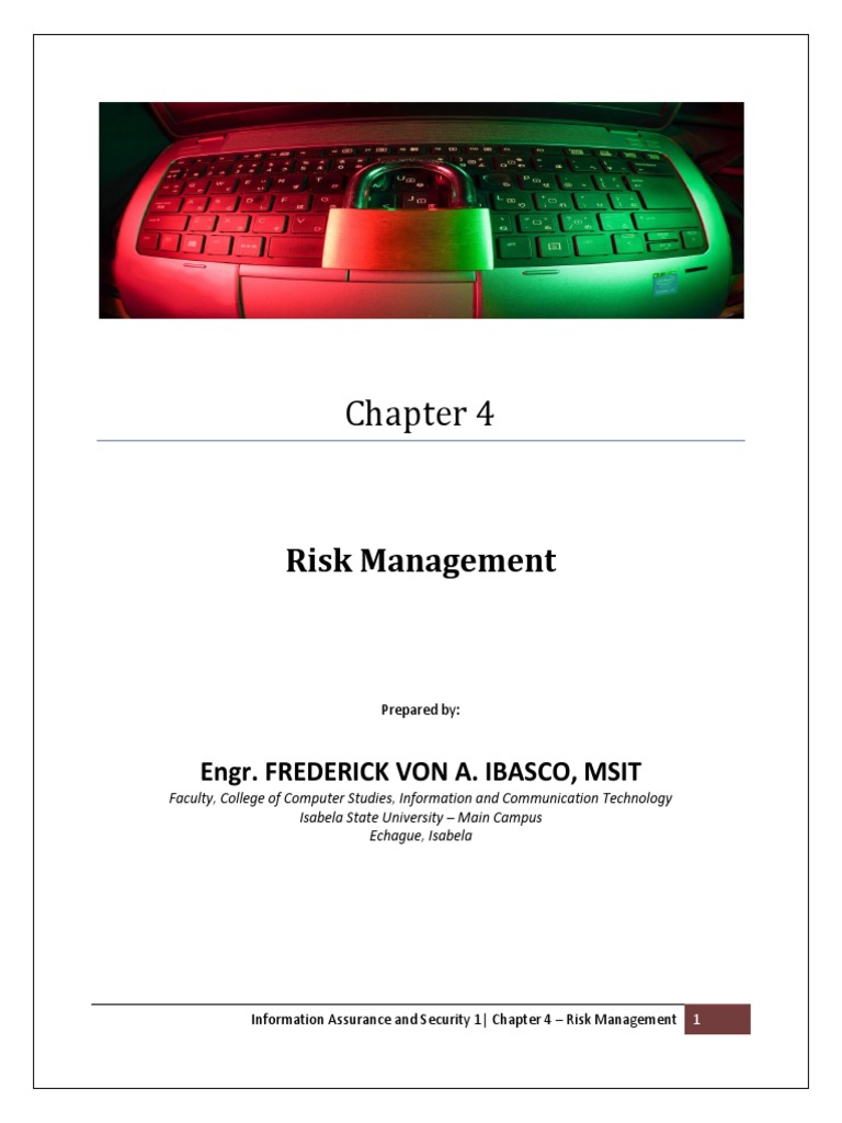 Chapter 4a Risk Management | PDF | Classified Information | Ip Address