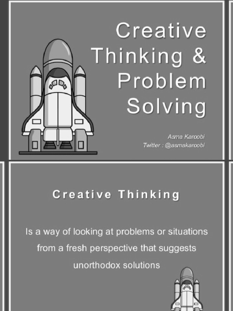 Creative Thinking and Decision Making | PDF