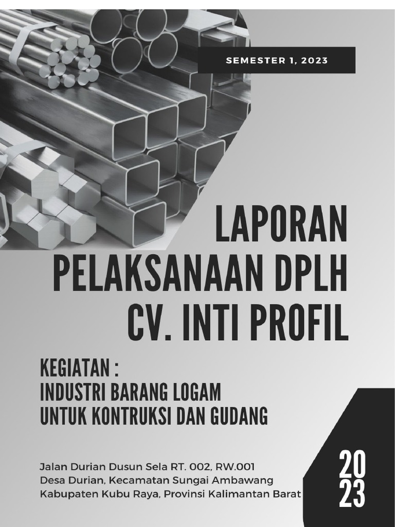 Laporan Lingkungan CV. Inti Profil | PDF