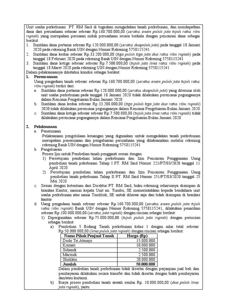 Perencanaan - Manajemen Letter | PDF