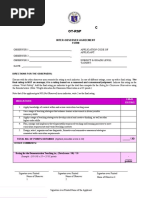 Annex K - COT RSP Observation Notes Form | PDF