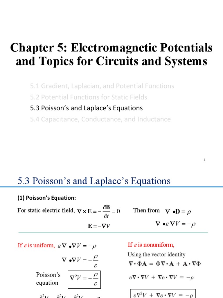 C5-Electromagnetic Potentials and Topics For Circuits and Systems-Le - 3 | PDF | Capacitance ...