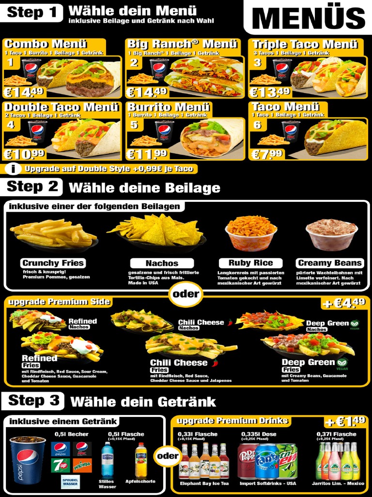 Speisekarte Taco Ranch | PDF