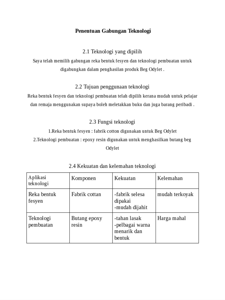 RBT Kerja Kursus | PDF