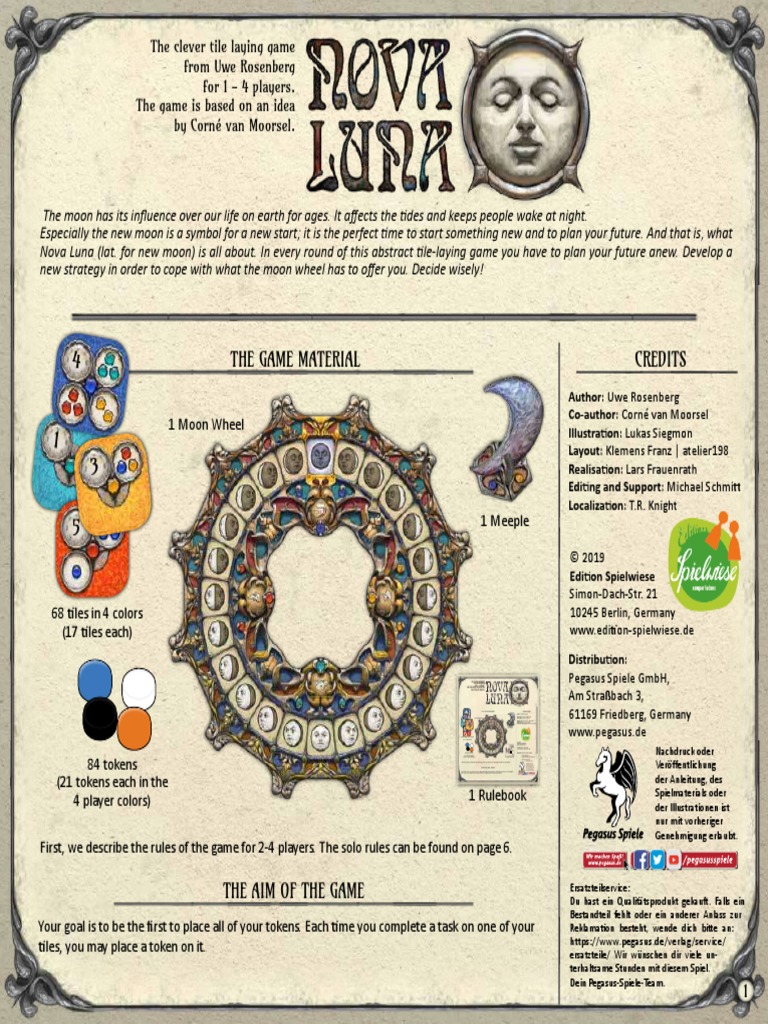 Nova Luna Rules | PDF