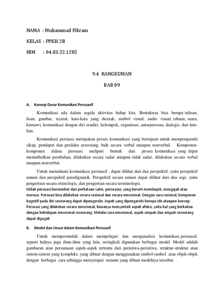 23 Muhammad Fikram Bab 9 | PDF